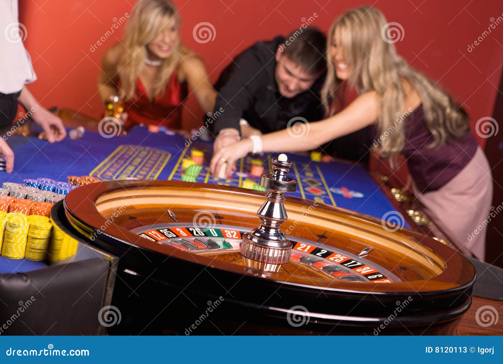 Young People Playing Roulette, Casino Stock Image - Image of excitement ...