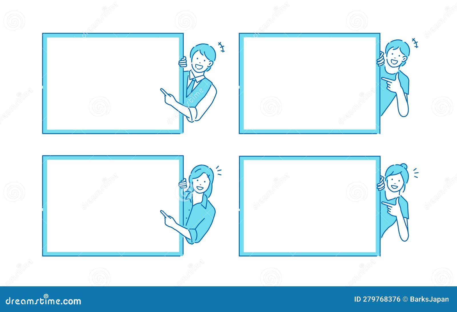 People Introducing Product. Presenter Showing Hand Aside, Promoting ...