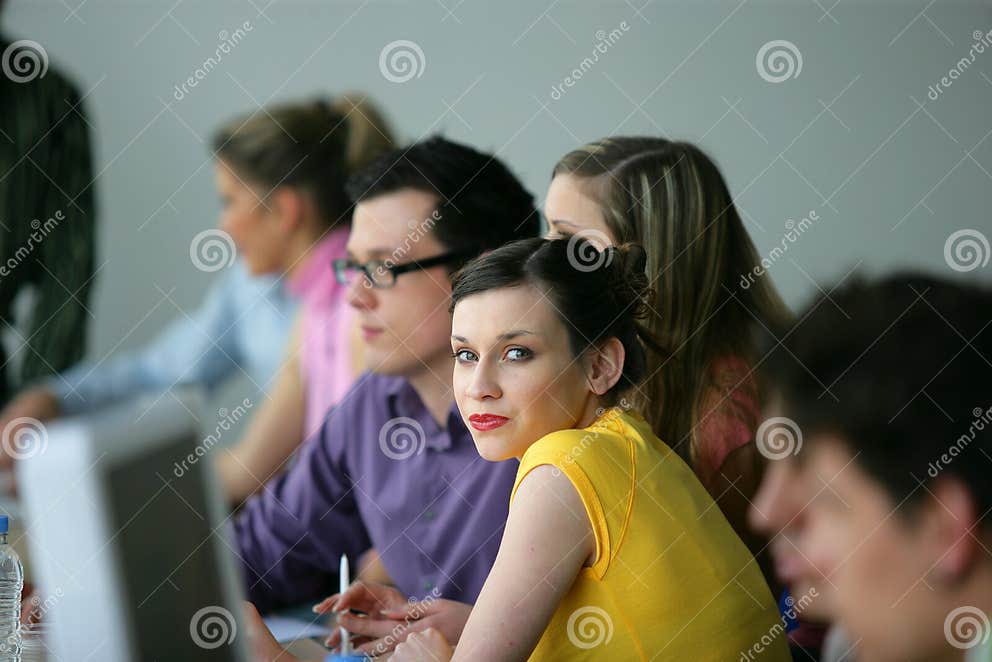 Young People in Profesional Training Course Stock Photo - Image of ...
