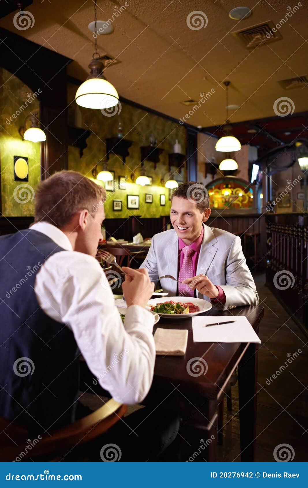Young People In The Restaurant Stock Photography - Image: 20276942
