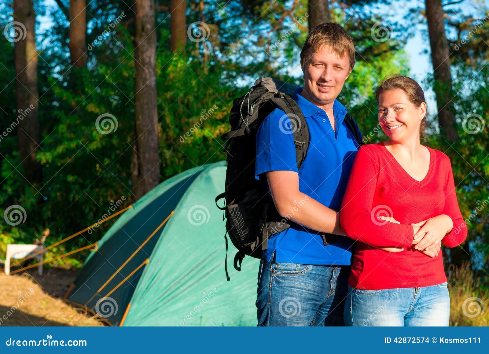Young People Resting Camping Stock Photo - Image of female, lifestyles ...