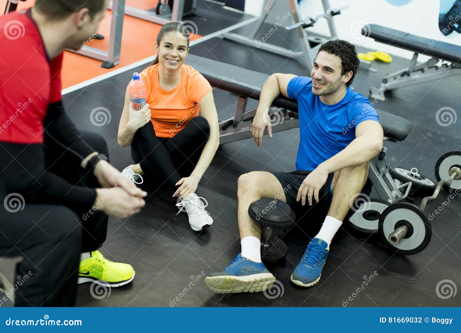 People in gym stock photo. Image of muscular, healthy - 81669032