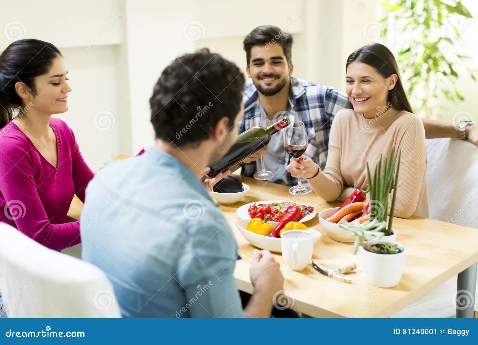 Young People Sitting by the Table Stock Image - Image of glass, drink ...
