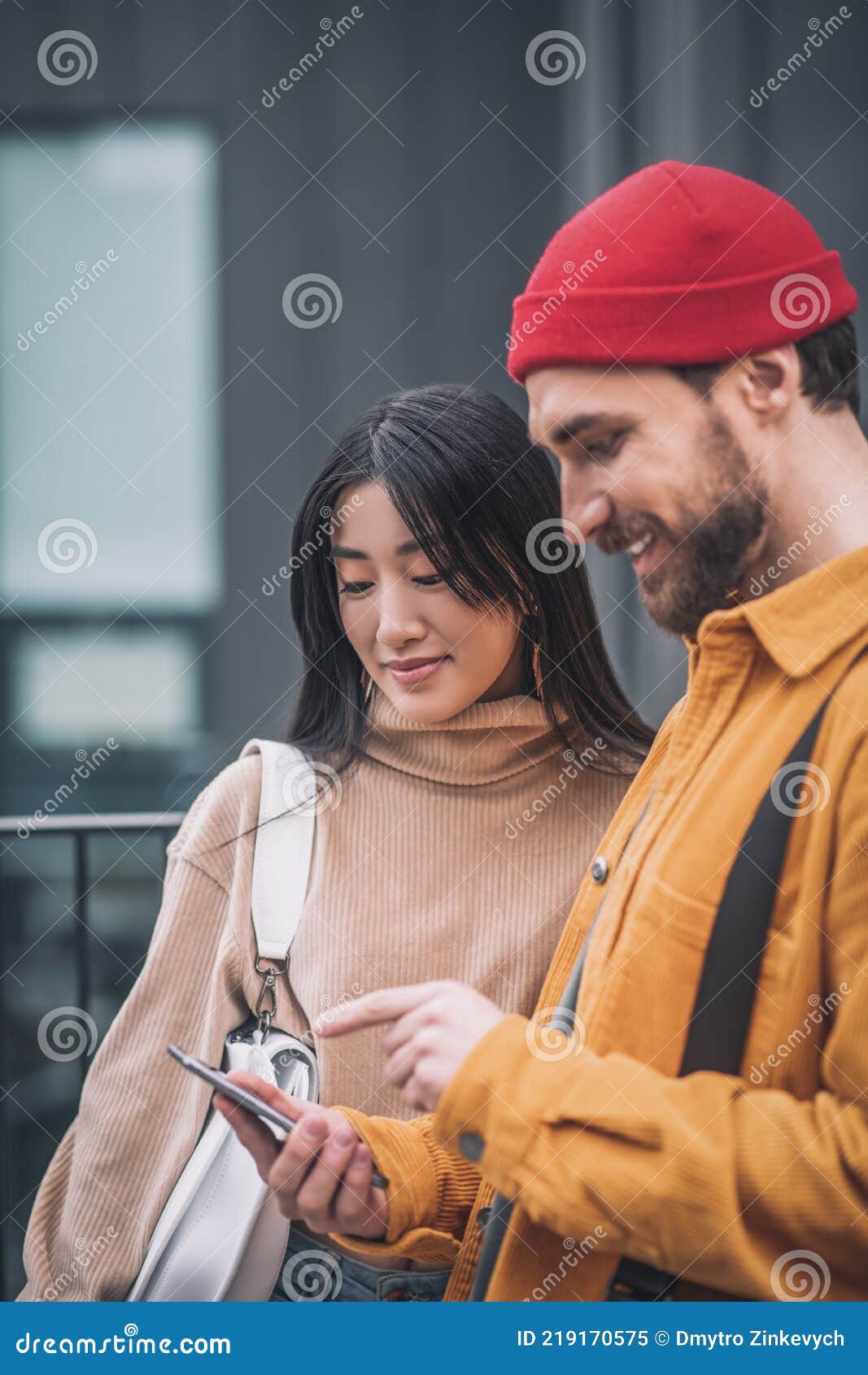 Young People Spending Time Together and Looking Contented Stock Image ...