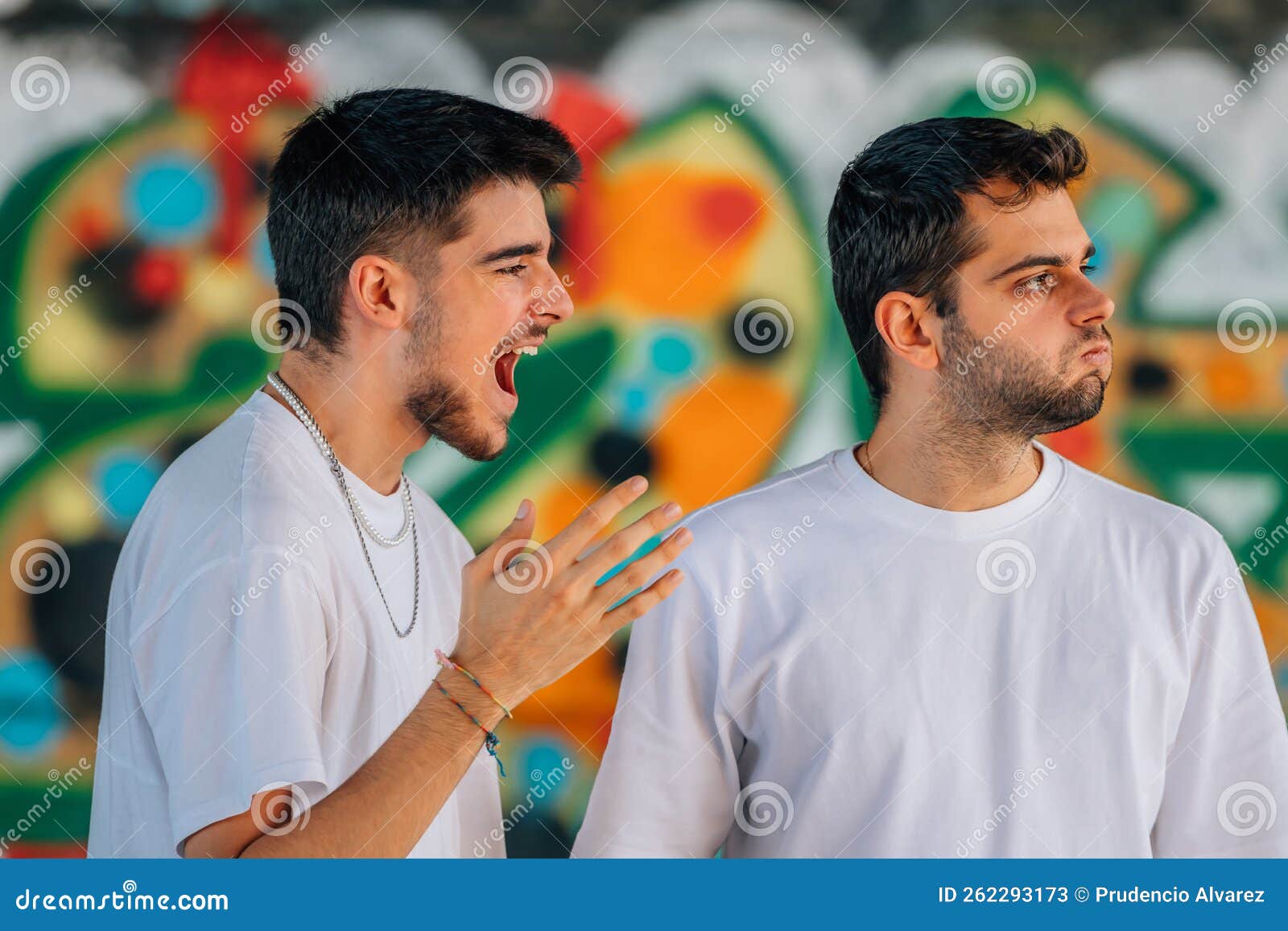 People in the Street Arguing and Yelling Stock Image - Image of ...
