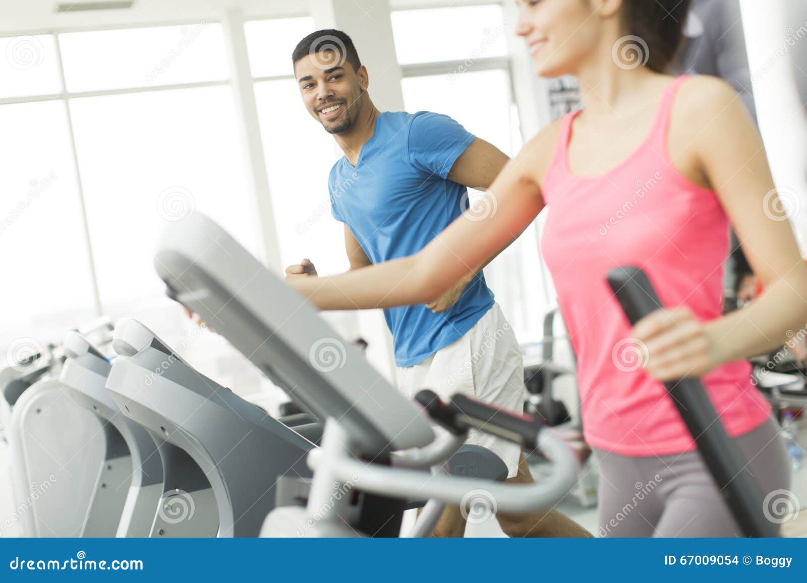 Young People Training in the Gym Stock Photo - Image of group, healthy ...