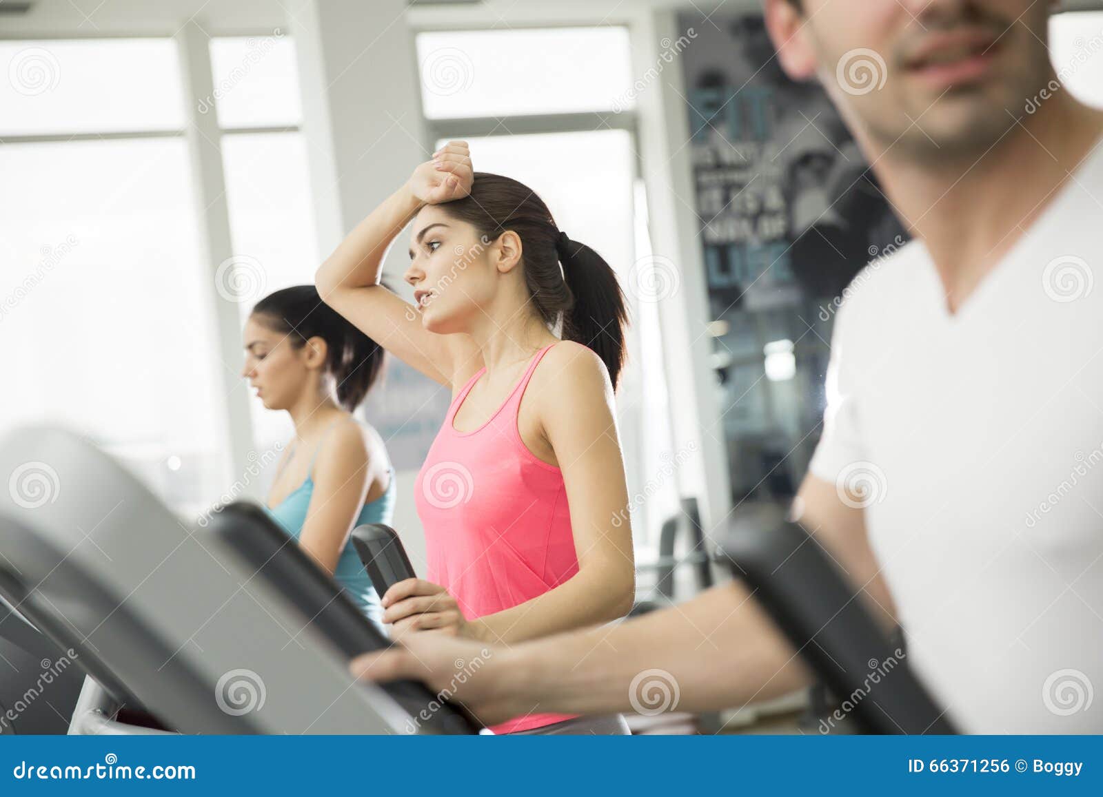 Young People Training in the Gym Stock Photo - Image of move, shape ...