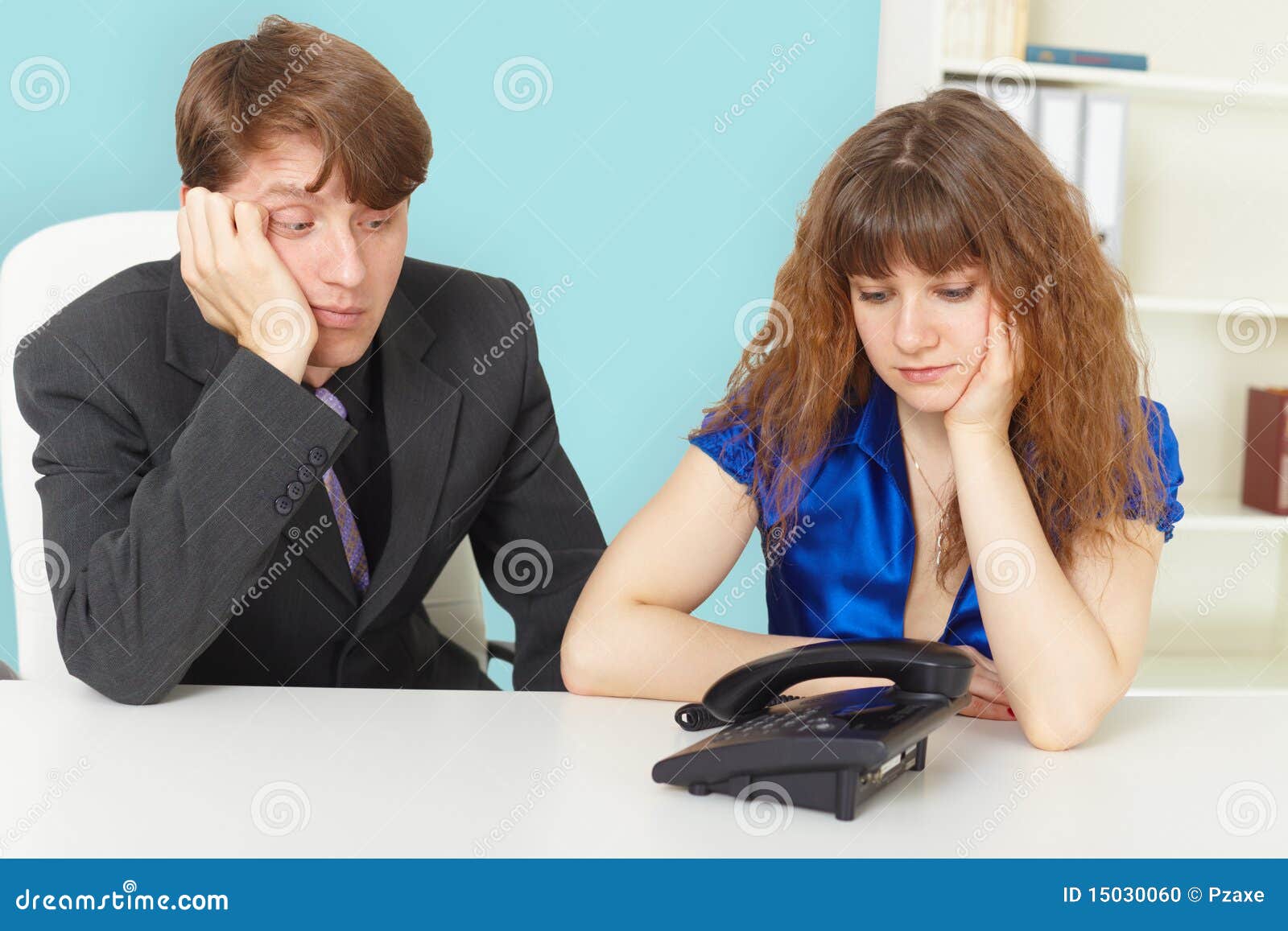 Young People are Waiting for Phone Call Stock Photo - Image of ...