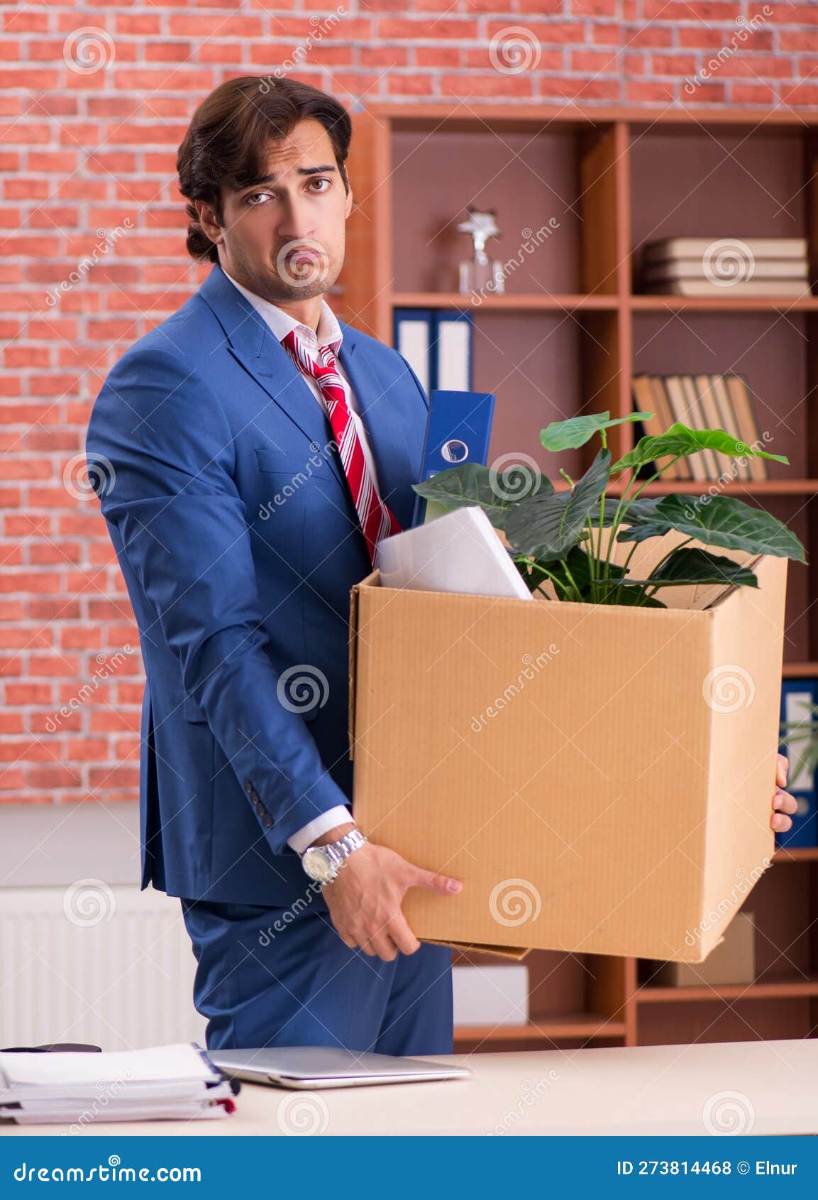 Young Person Being Fired from His Work Stock Photo - Image of packing ...