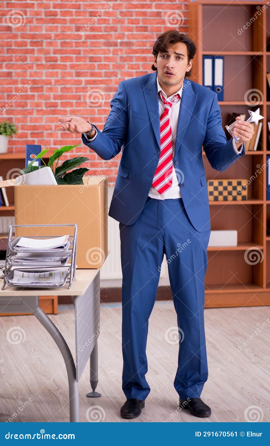 Young Person Being Fired from His Work Stock Image - Image of moving ...