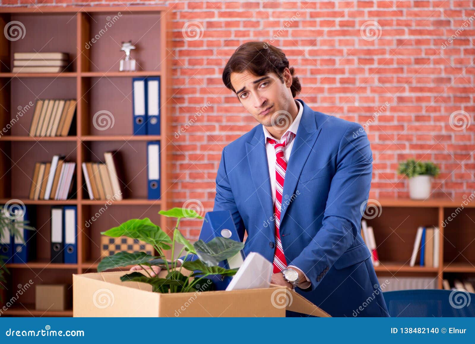 The Young Person Being Fired from His Work Stock Photo - Image of ...