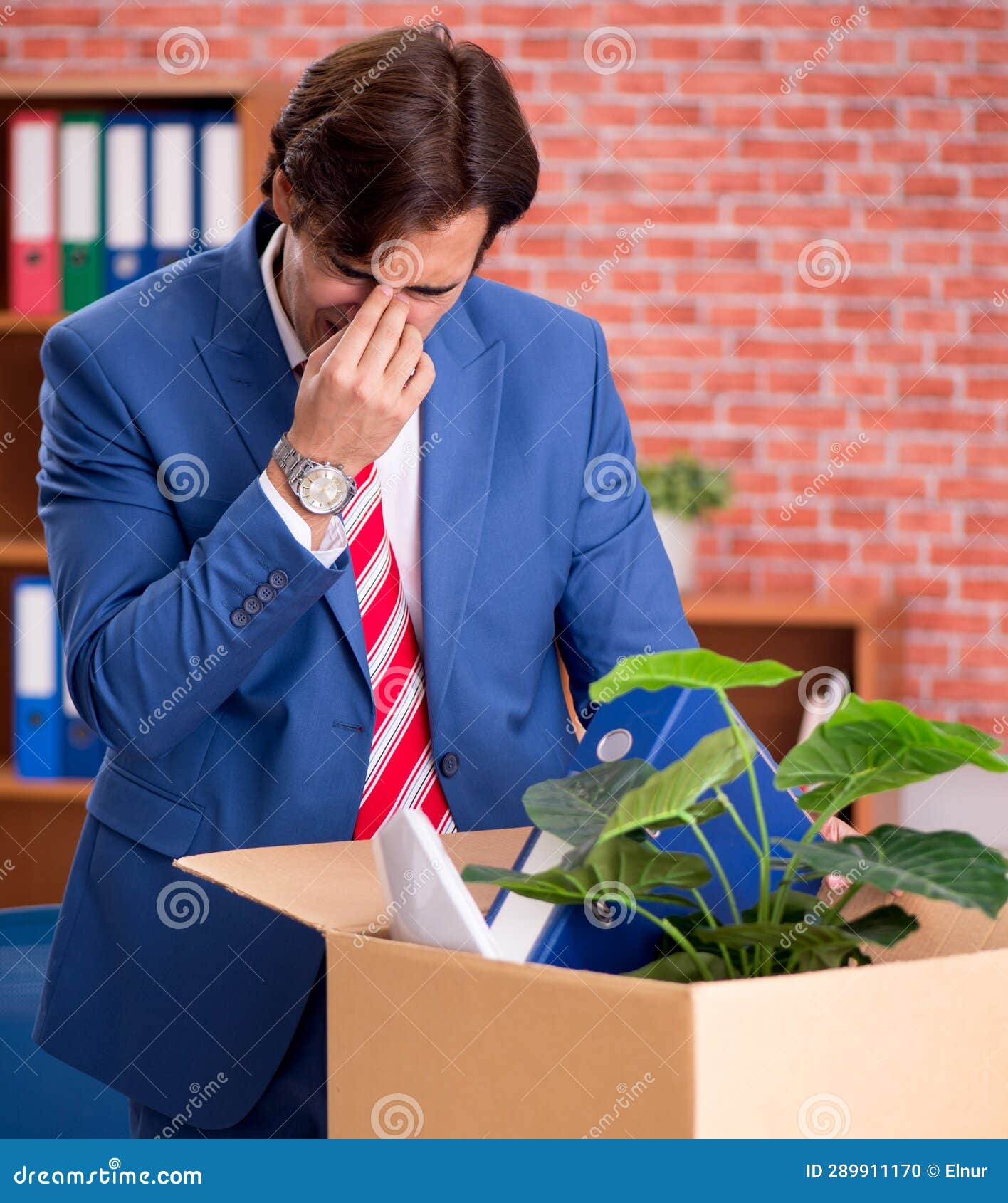 Young Person Being Fired from His Work Stock Photo - Image of layoff ...