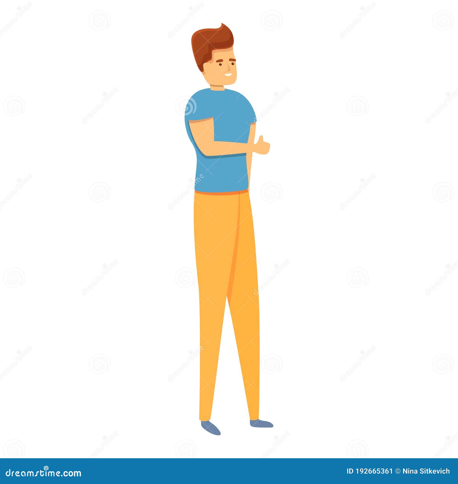 Young Personal Trainer Icon, Cartoon Style Stock Vector - Illustration ...