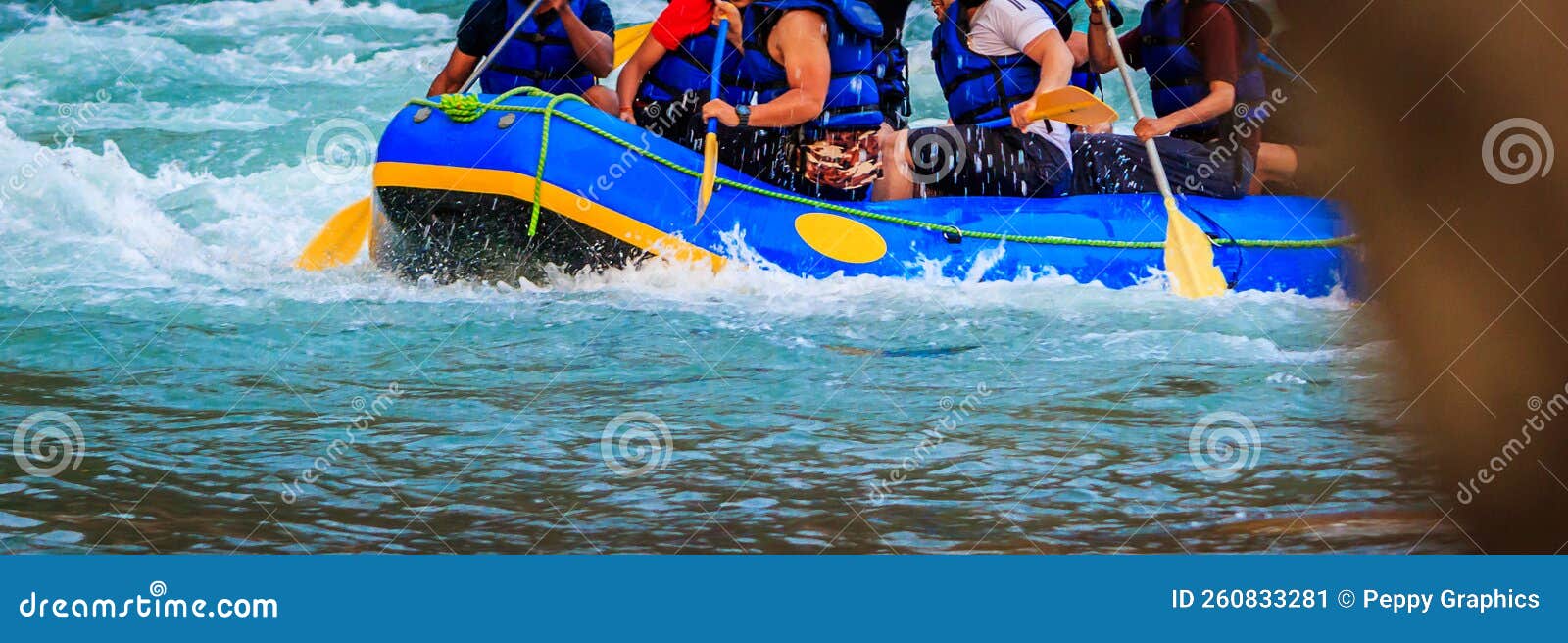 Young Persons Rafting on the Ganges River in Rishikesh Stock Image ...