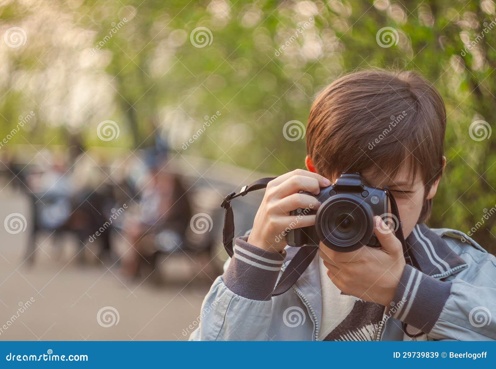 Young photographer stock image. Image of happiness, photograph - 29739839