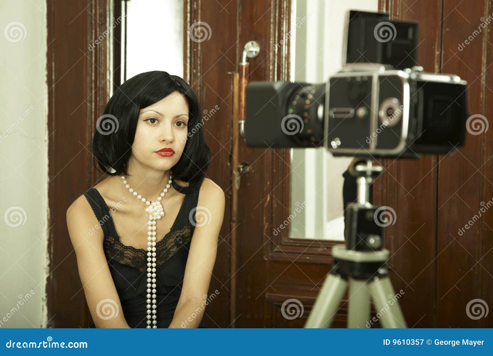 Young photographing lady stock image. Image of human, dream - 9610357