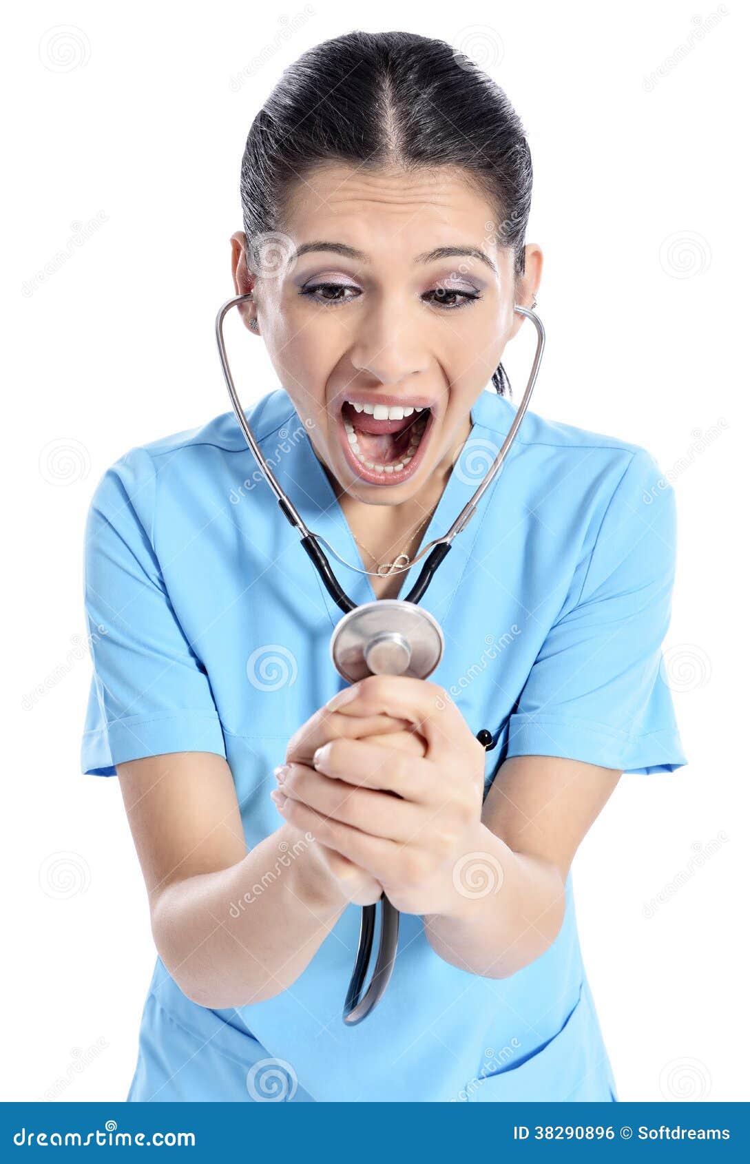 Young physician shouting stock photo. Image of lifestyle - 38290896