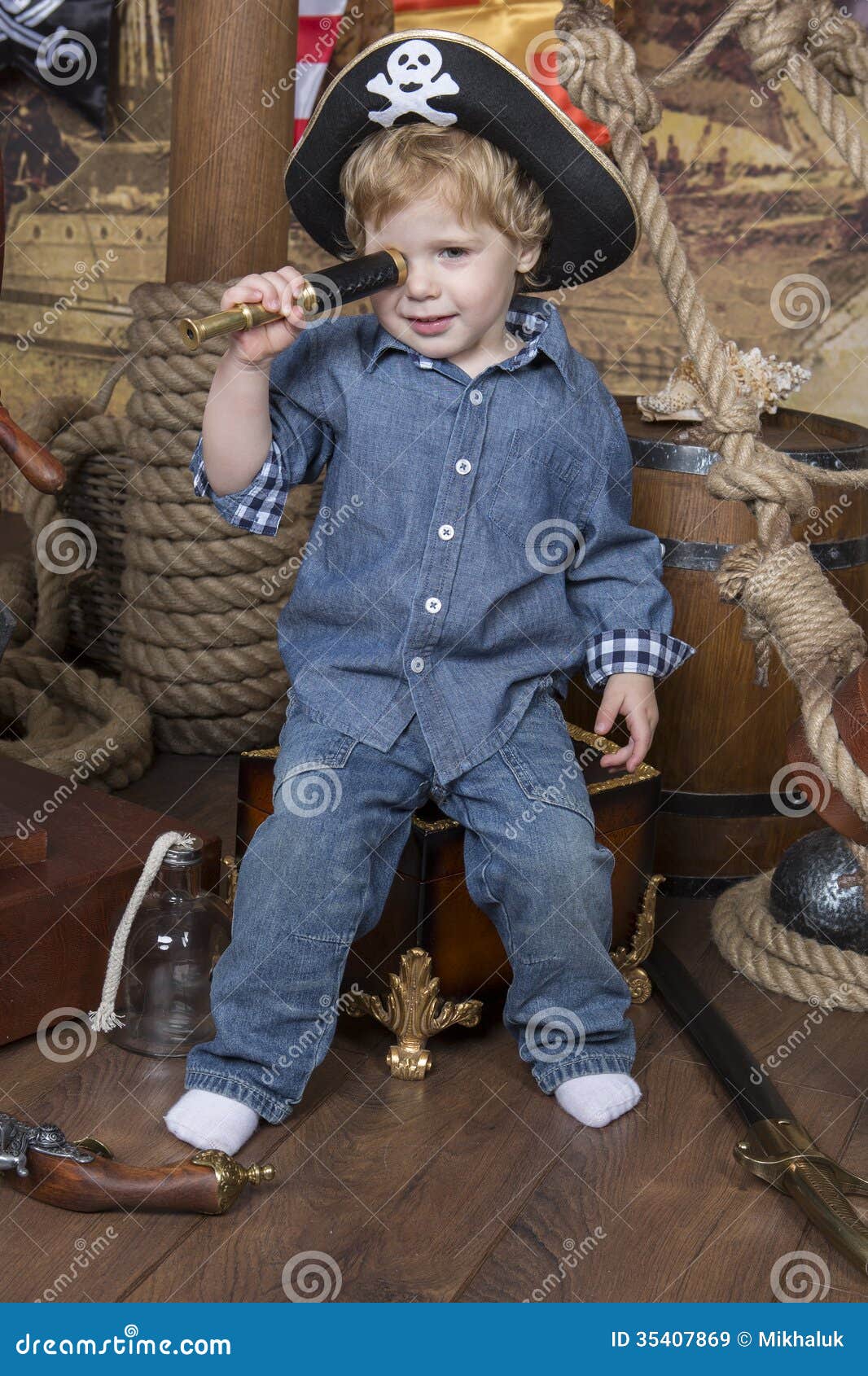 Young pirate stock image. Image of boat, journey, play - 35407869