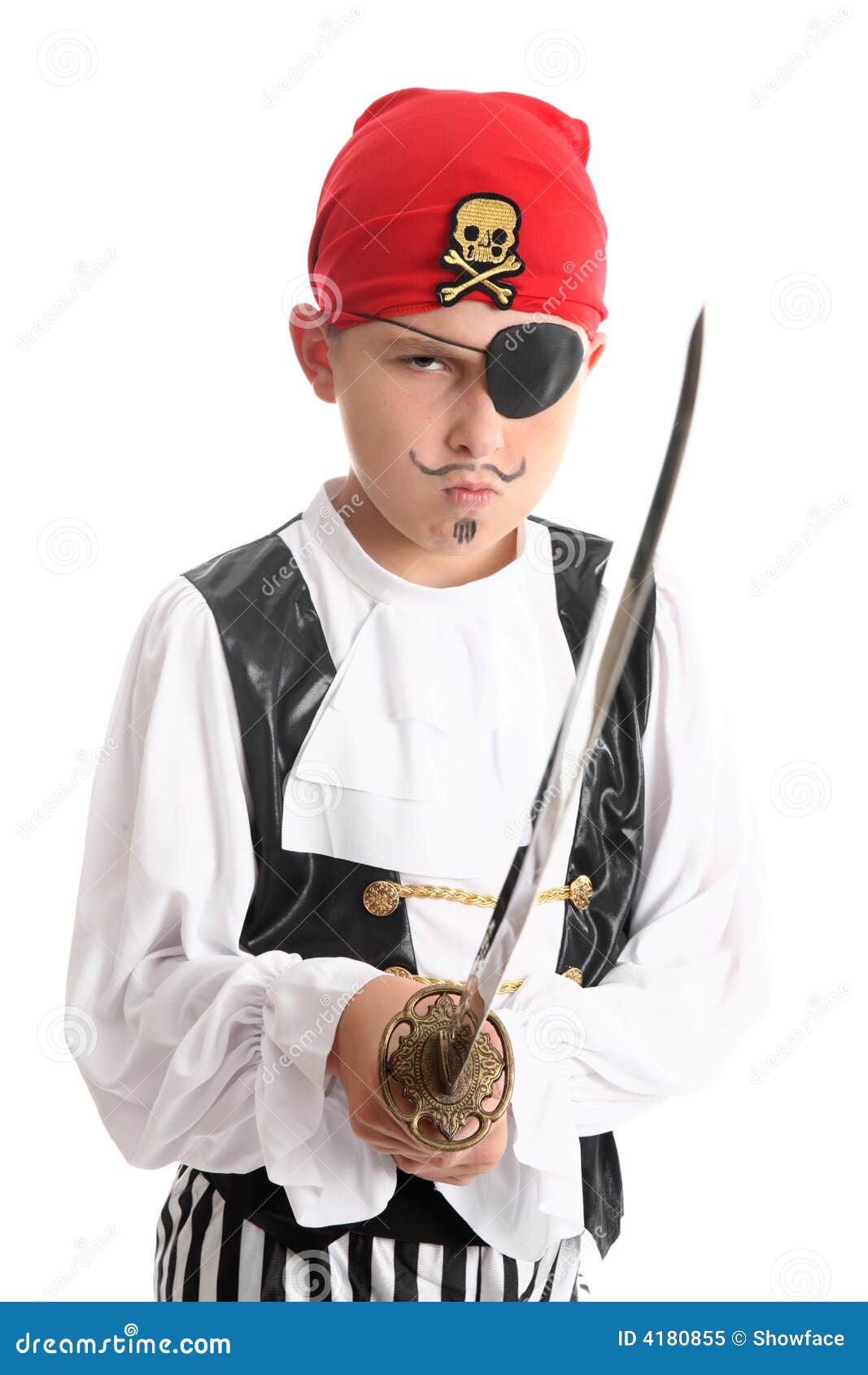 Young Pirate Ready for Fight Stock Image - Image of outlaw, plunderer ...