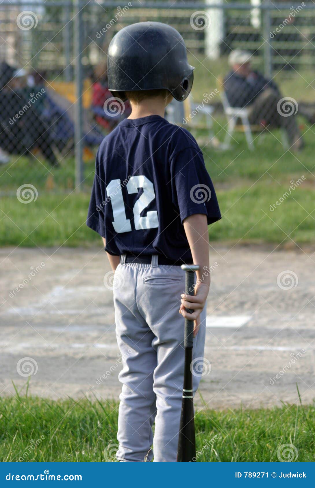 Young Player Waiting To Bat Stock Image - Image of waiting, helmet: 789271