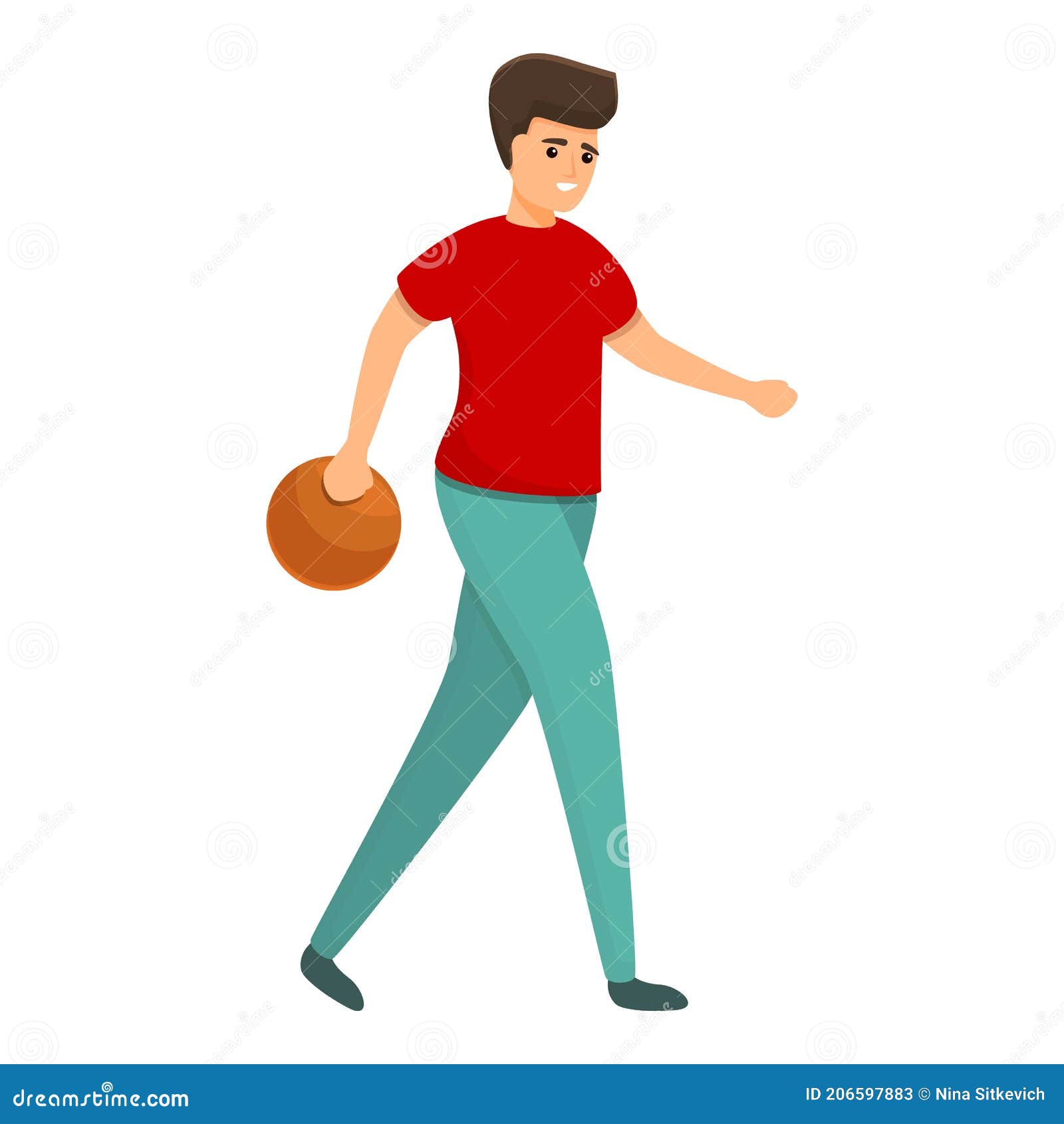 Young Boy Kid Playing Clackers Ball Or Lato-lato Indonesian Traditional ...