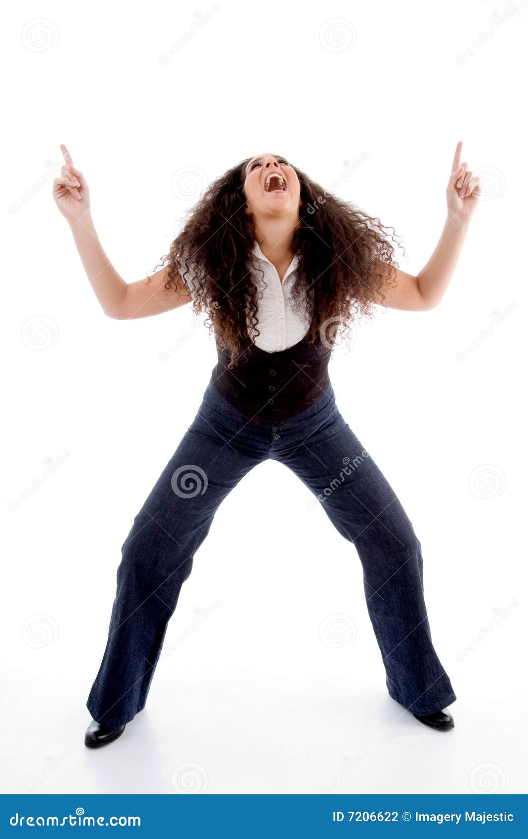 A Young Man Pointing At Something And Laughing Royalty-Free Stock Photo ...