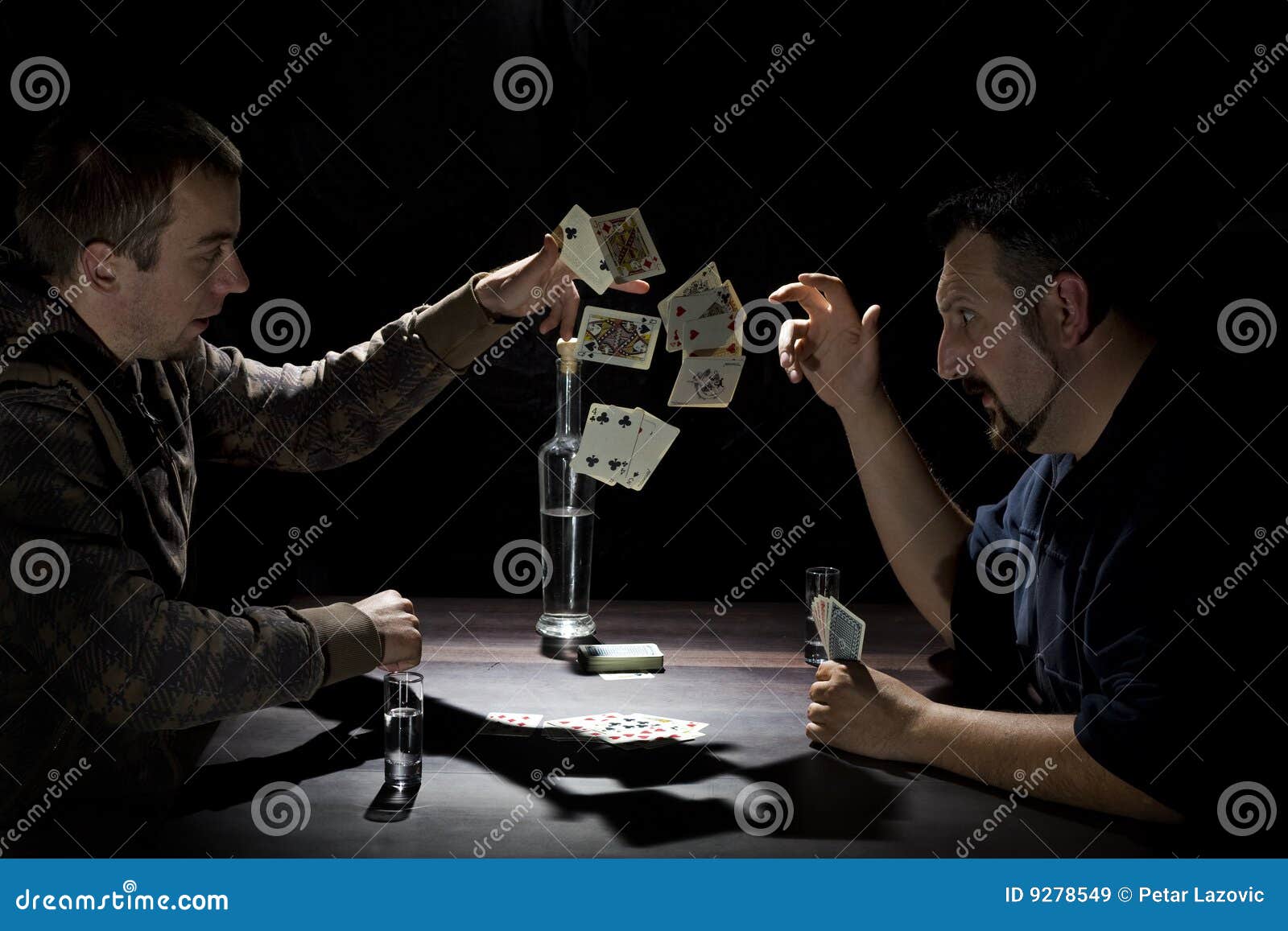Young Poker Player on Table Stock Image - Image of cash, black: 9278549