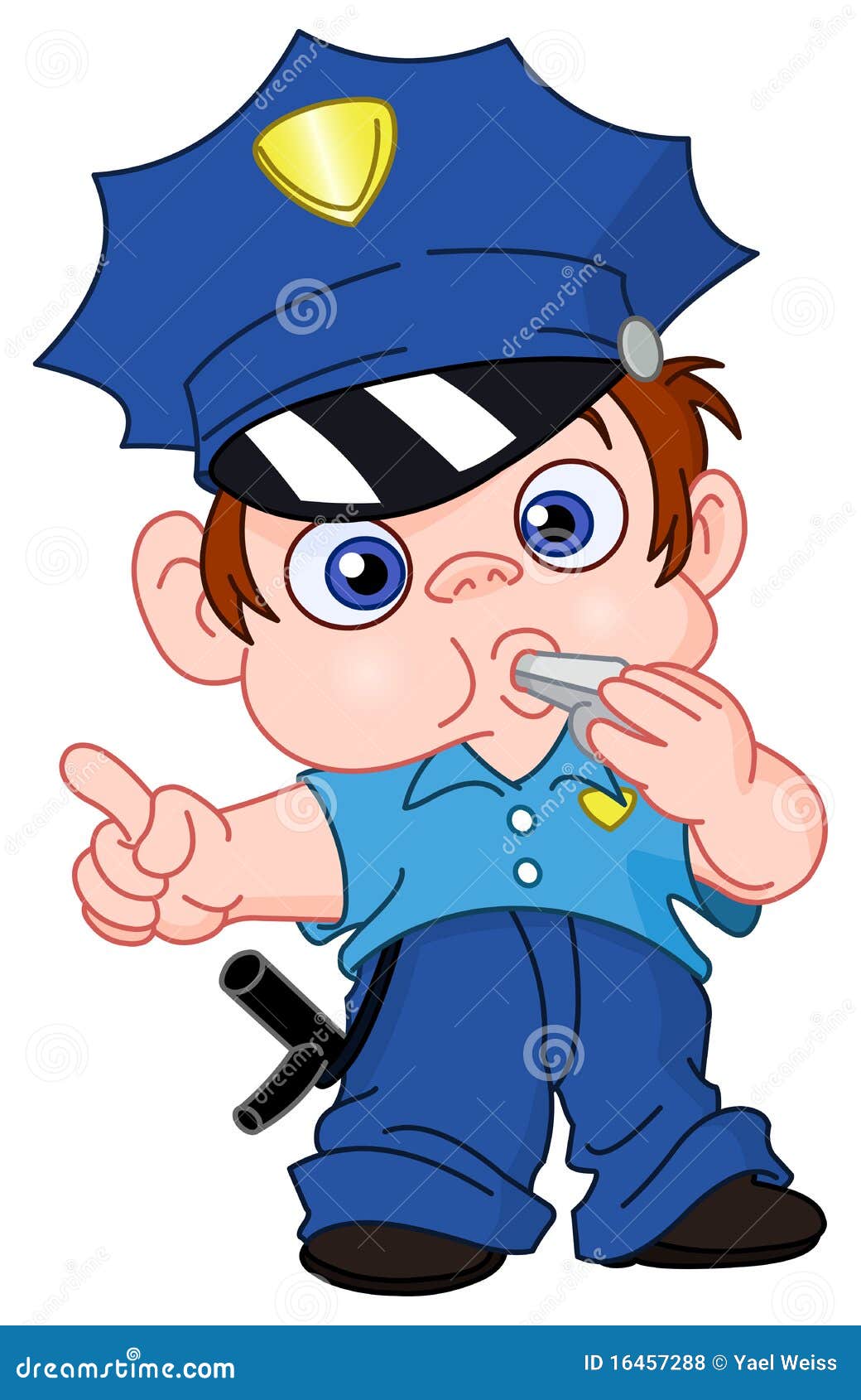 Young policeman stock vector. Illustration of cartoon - 16457288