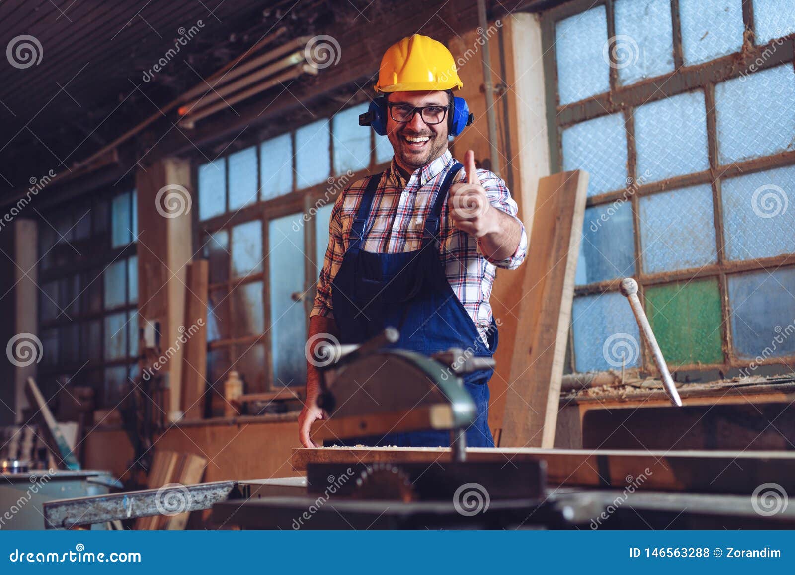 Portrait of a Professional Carpenter in His Workshop Stock Photo ...