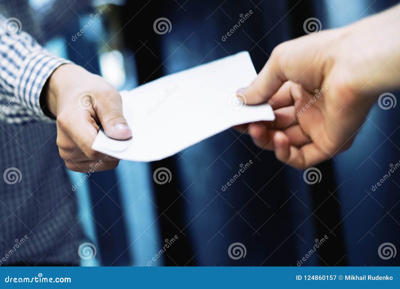 Young Postman Brings Letter Envelope Delivery To Home Stock Image ...