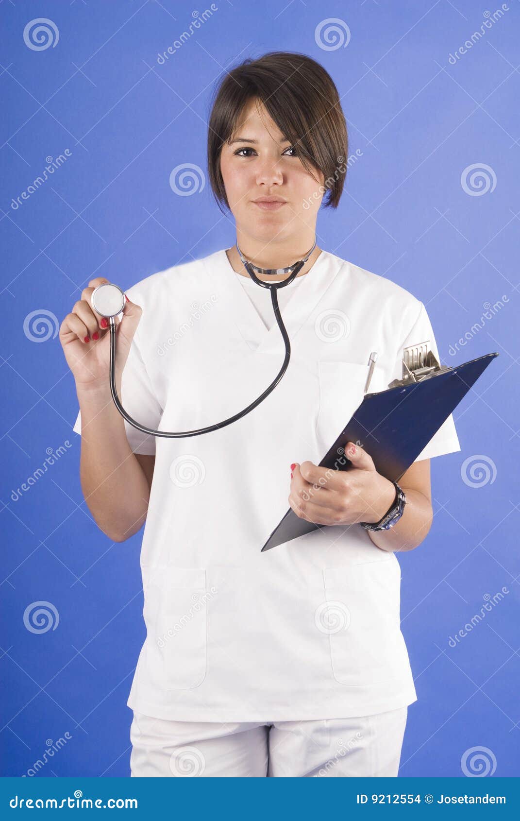 Young and Pretty Doctor with Stethoscope Stock Photo - Image of ...