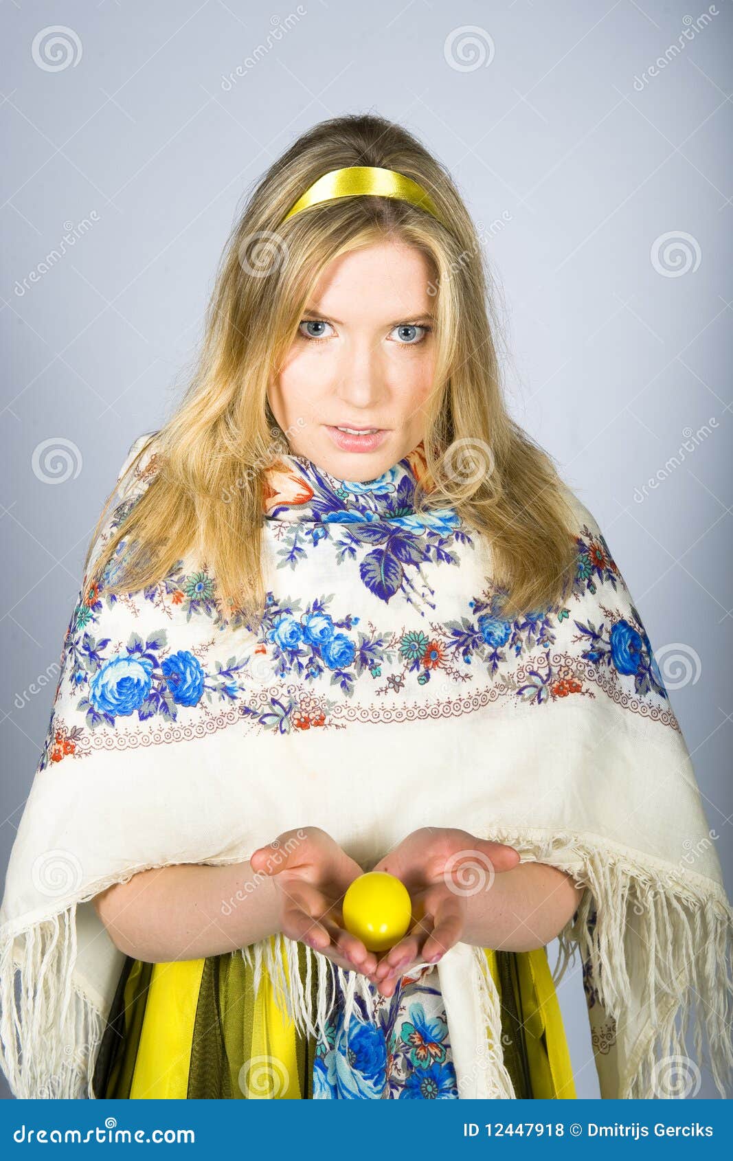 Young Pretty Easter Woman with Colourfull Eggs Stock Photo - Image of ...
