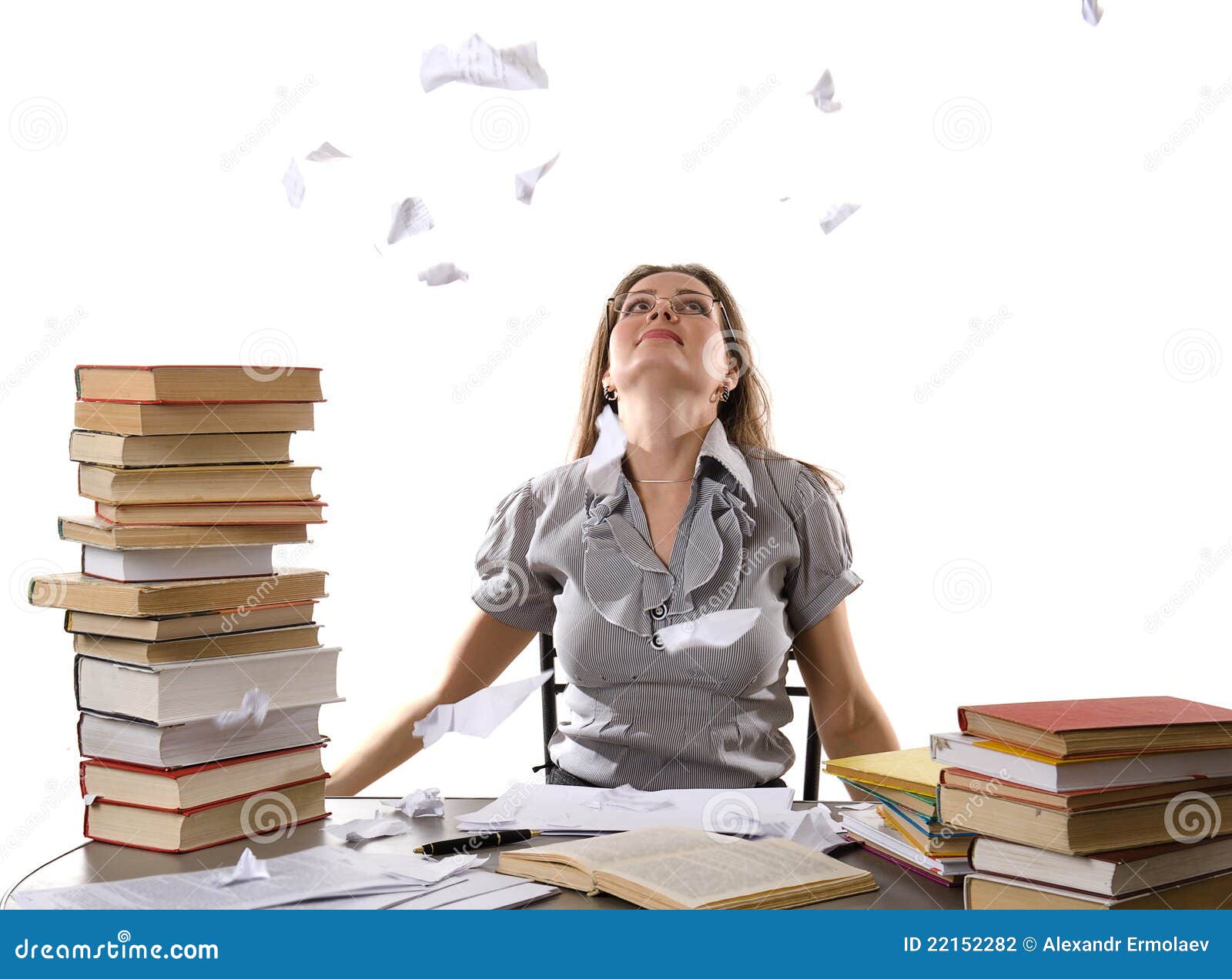 Young Pretty Girl Studying for Exams Stock Photo - Image of elegance ...
