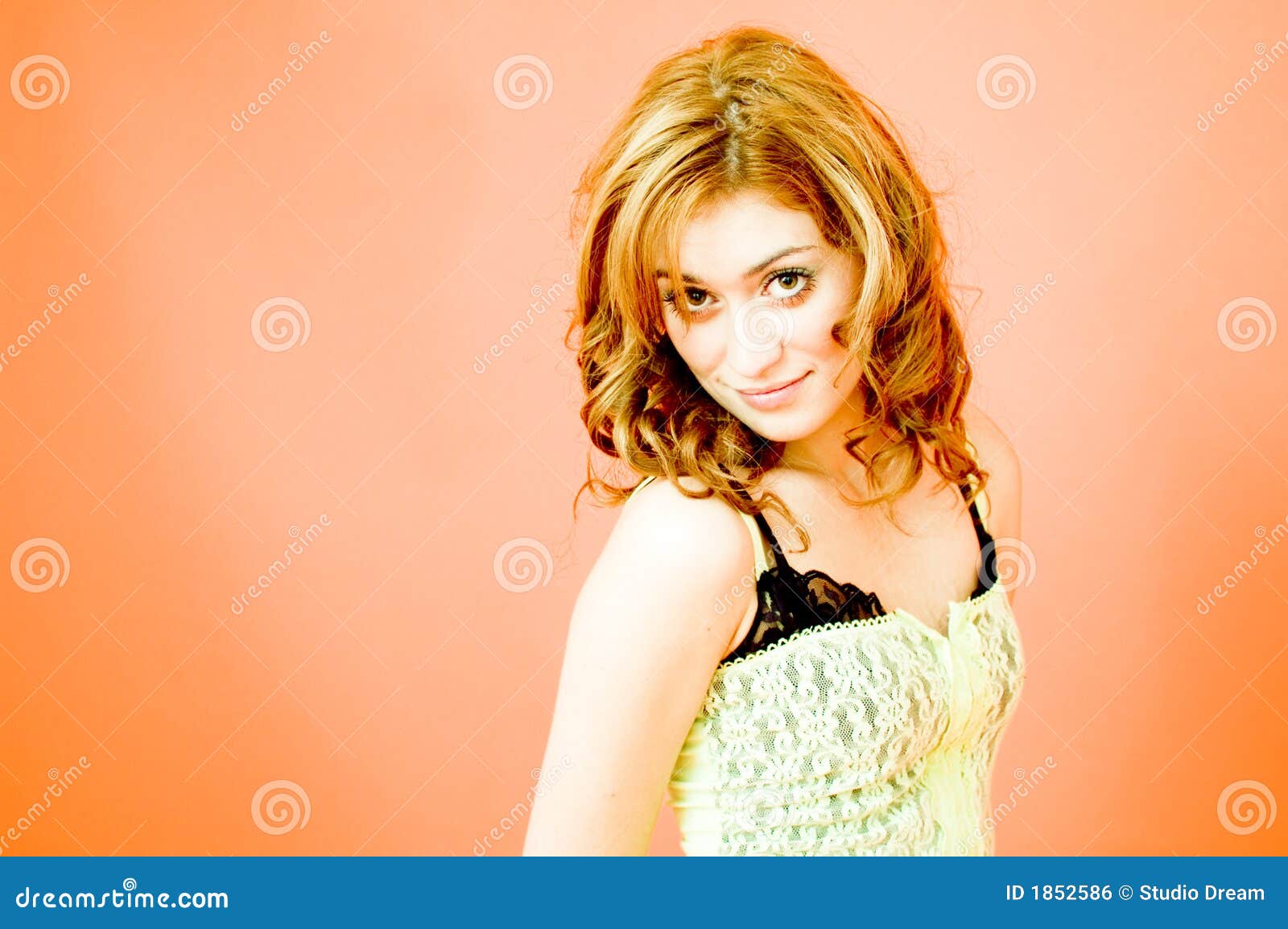 Young, Pretty Girl with Wistful Eyes Stock Photo - Image of teen ...