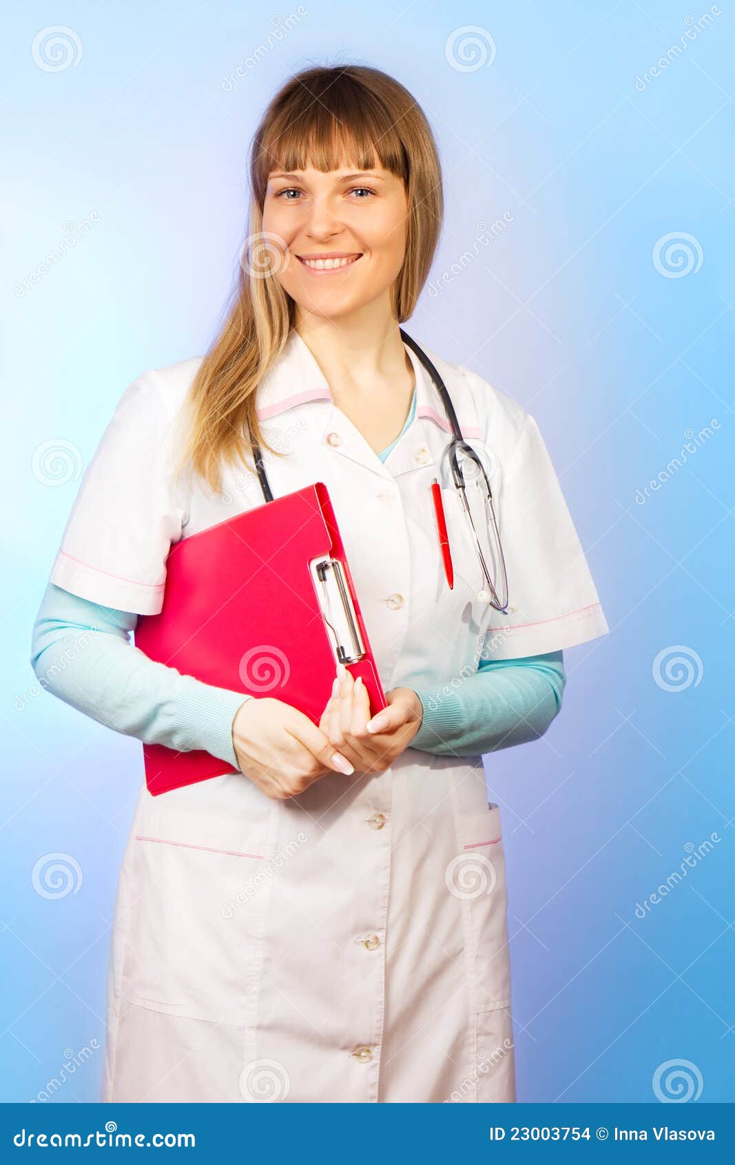Young Pretty Healthcare Worker Stock Photo - Image of healthcare ...