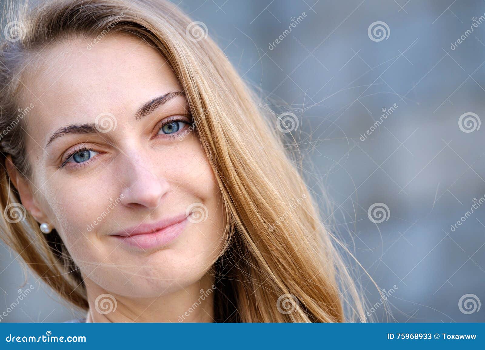 Young pretty woman head stock image. Image of beautiful - 75968933