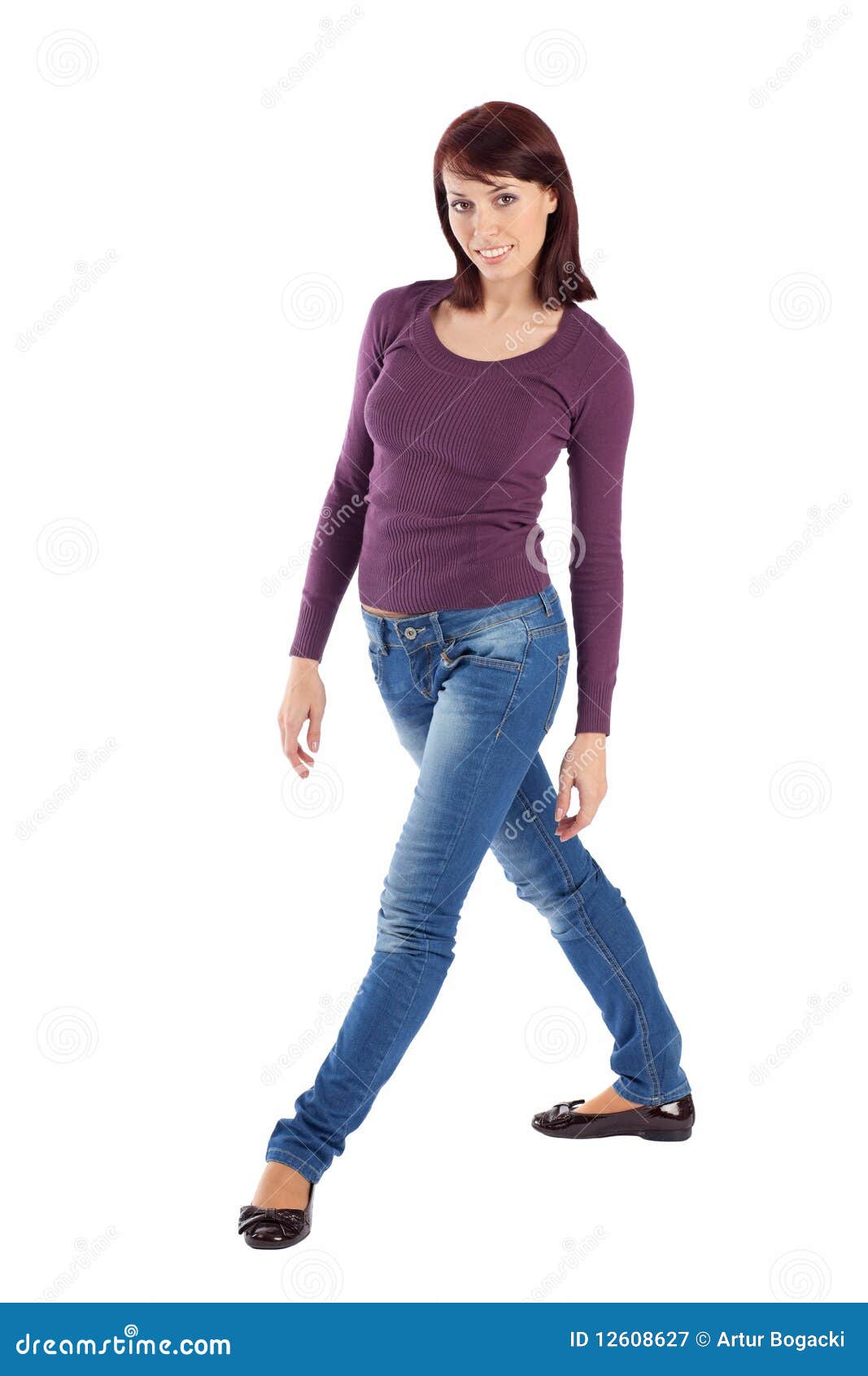 Young Pretty Woman in Relaxed Pose Stock Image - Image of natural ...
