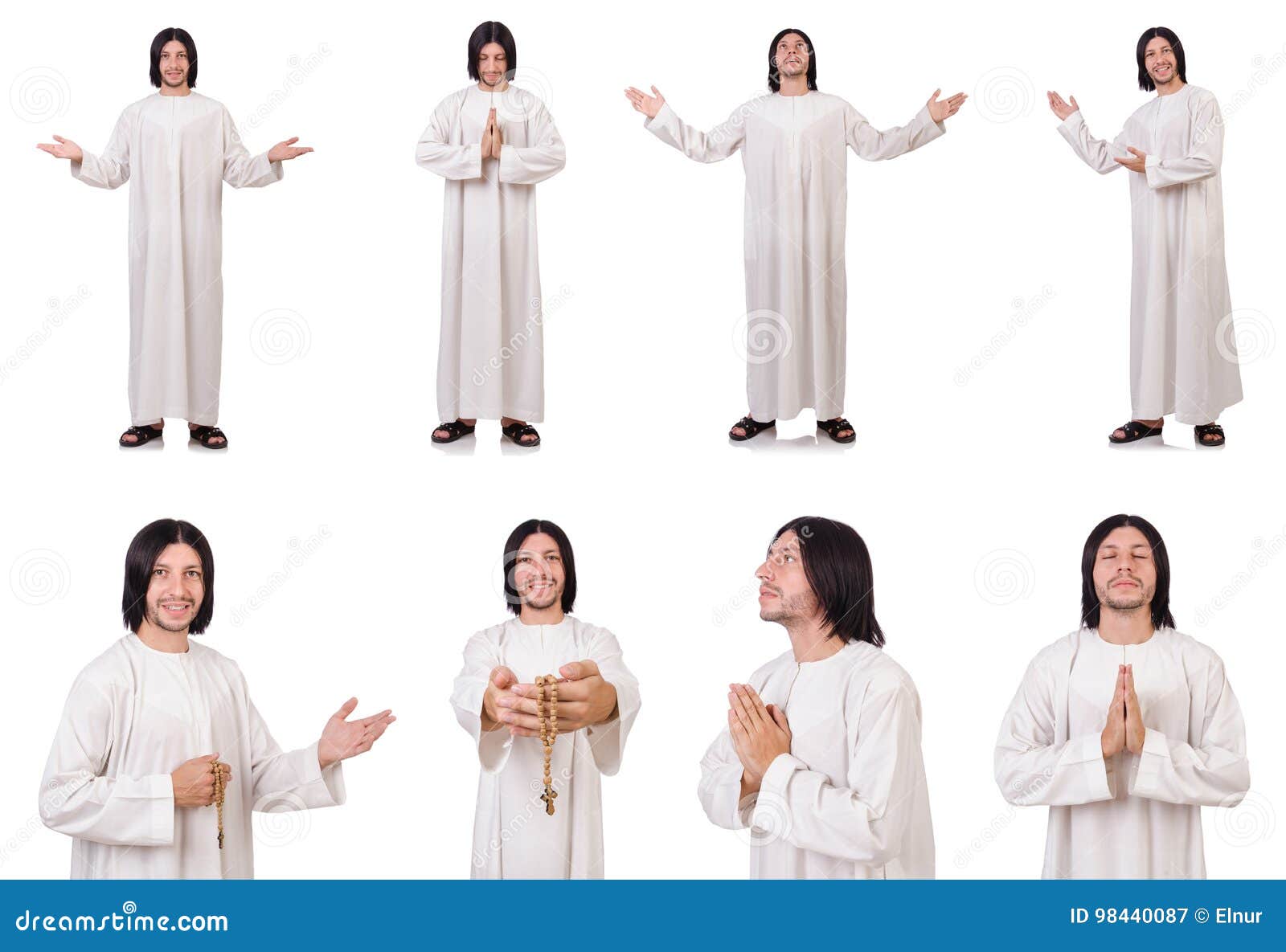 Priest Of White Magic, Sorcerer With Magical Mask Occult Masonic Lodge ...