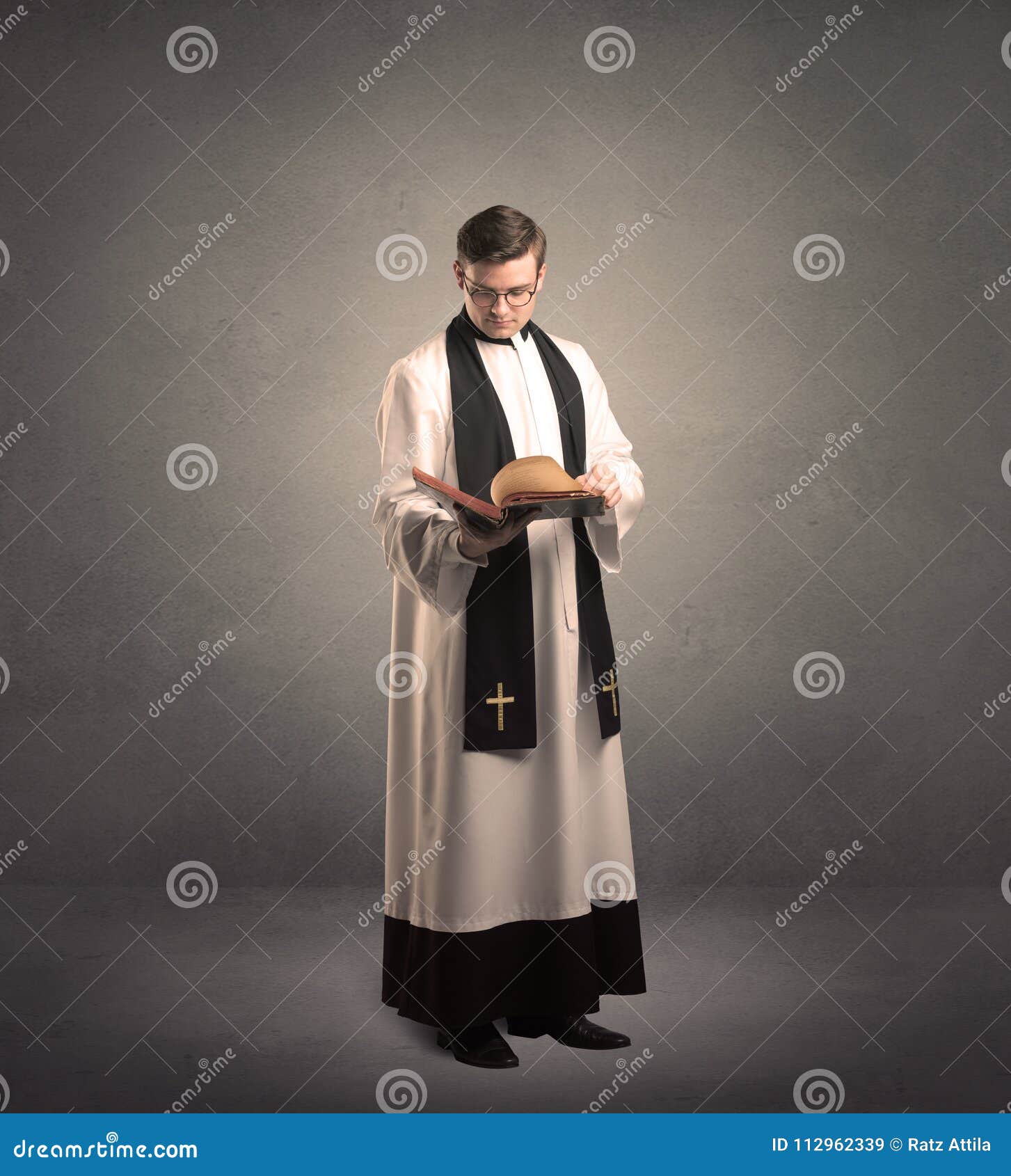 Priest in Giving His Blessing Stock Image - Image of bright, christian ...