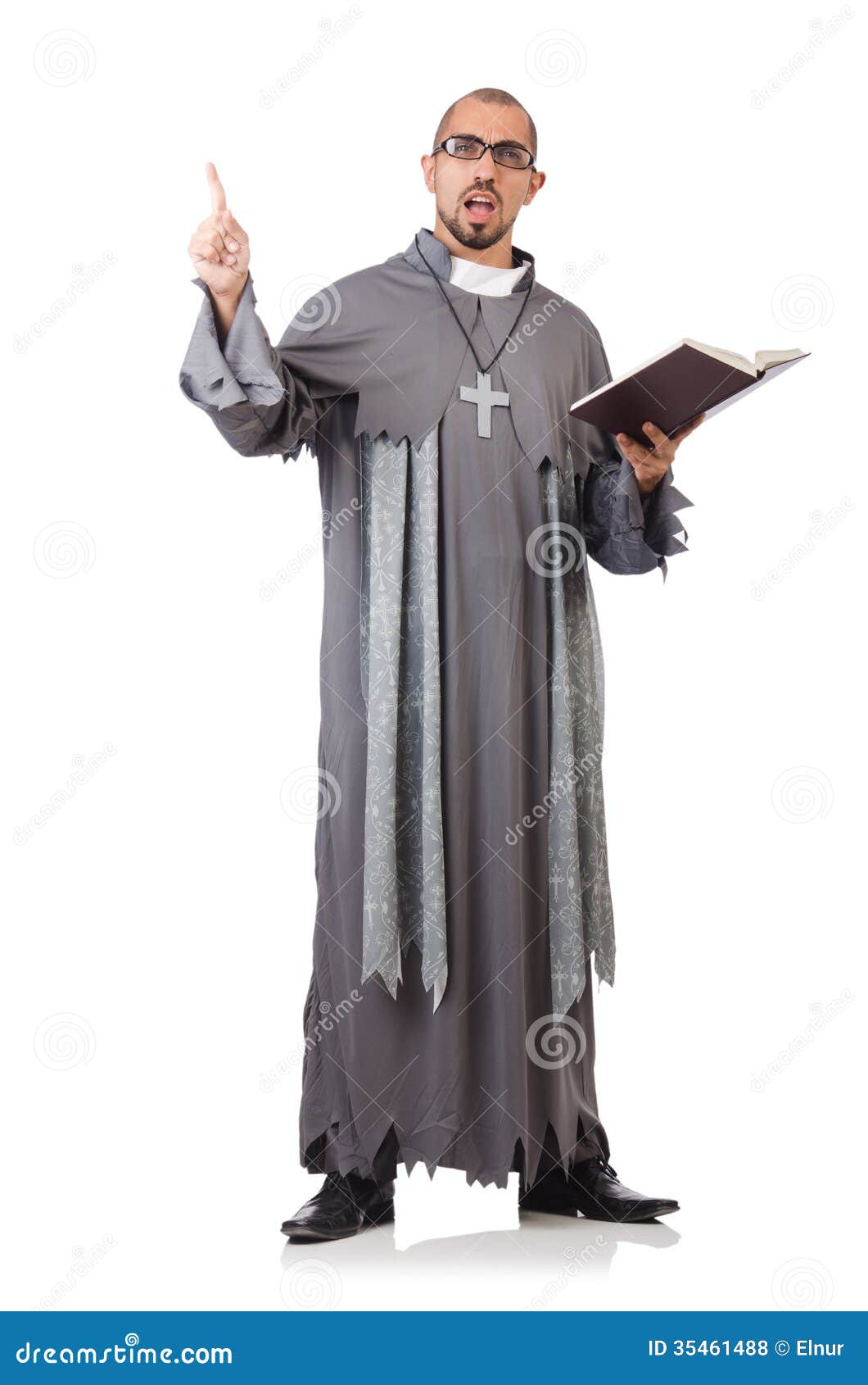 Young priest stock photo. Image of isolated, preacher - 35461488
