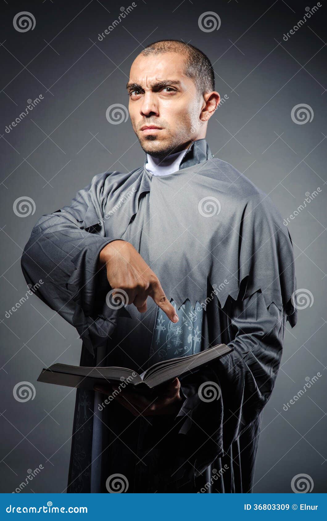 Young priest stock image. Image of portrait, pastor, christianity ...
