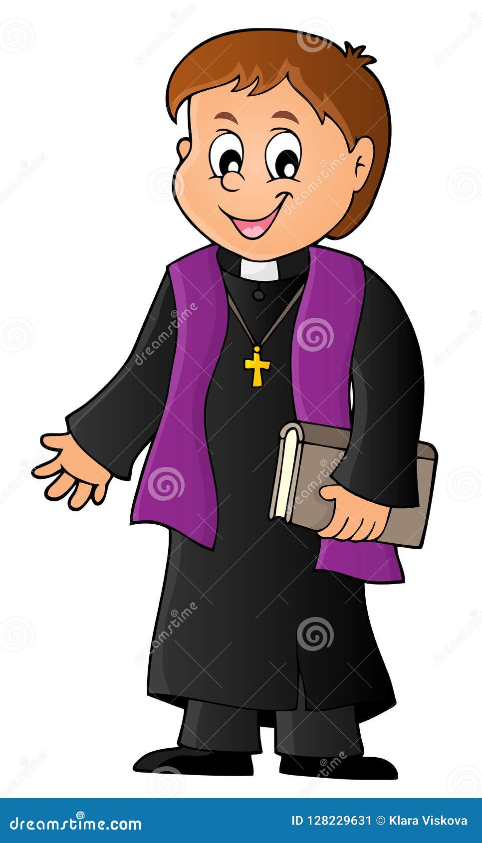 Young priest topic image 1 stock vector. Illustration of bible - 128229631 Young priest topic image 1 stock vector. Illustration of bible - 128229631