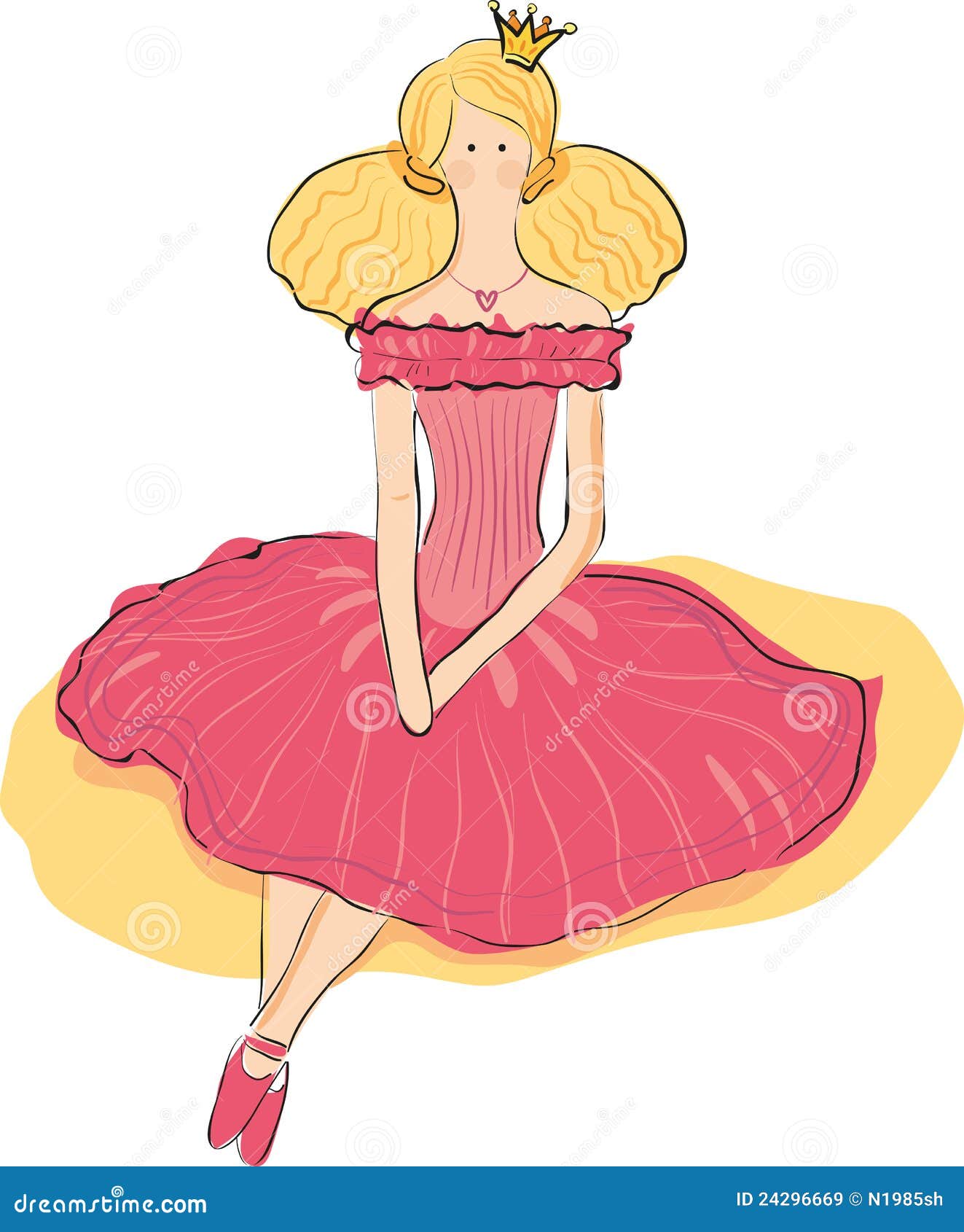 Young princess stock vector. Illustration of daughter - 24296669