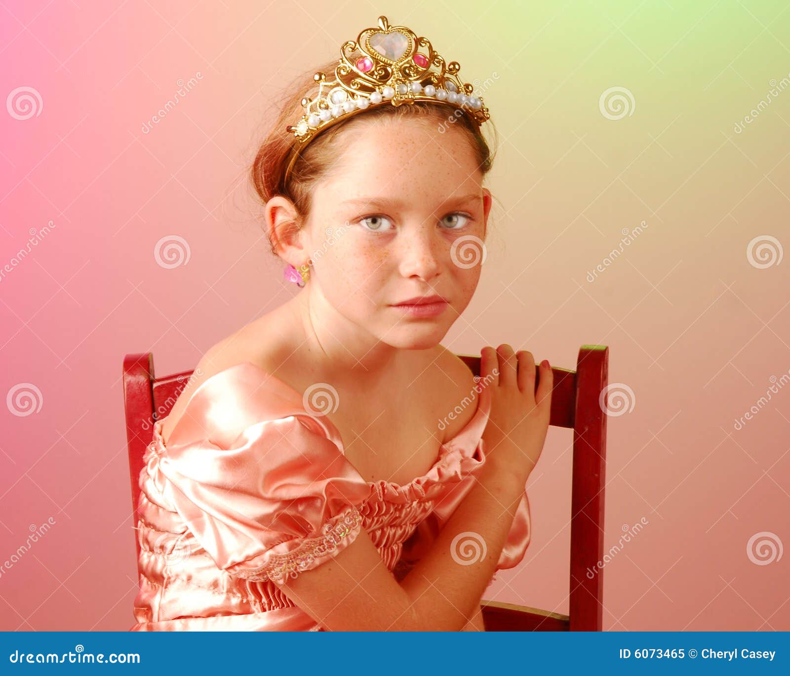 Young Princess Looking Serious Stock Image - Image of pose, expression ...