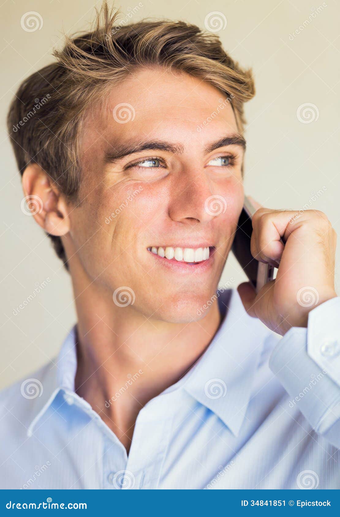 Young Professional, Handsome Man Stock Image - Image of mobile, home ...
