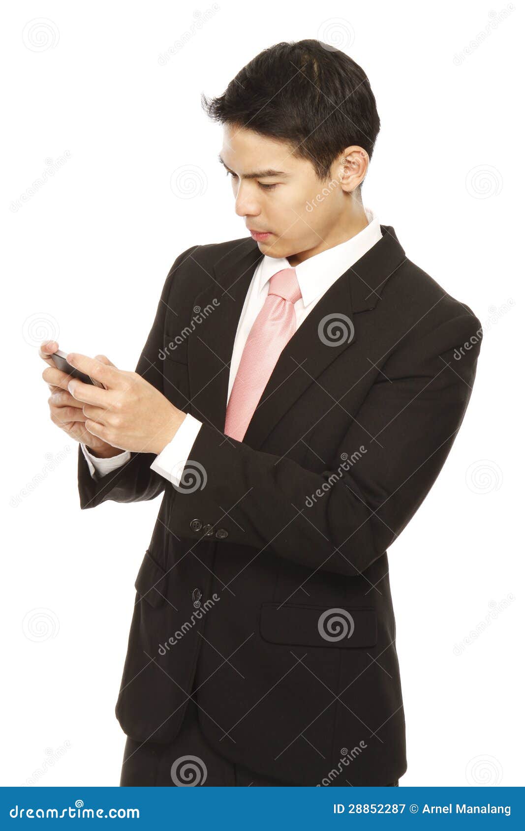 Young Professional Texting stock image. Image of message - 28852287