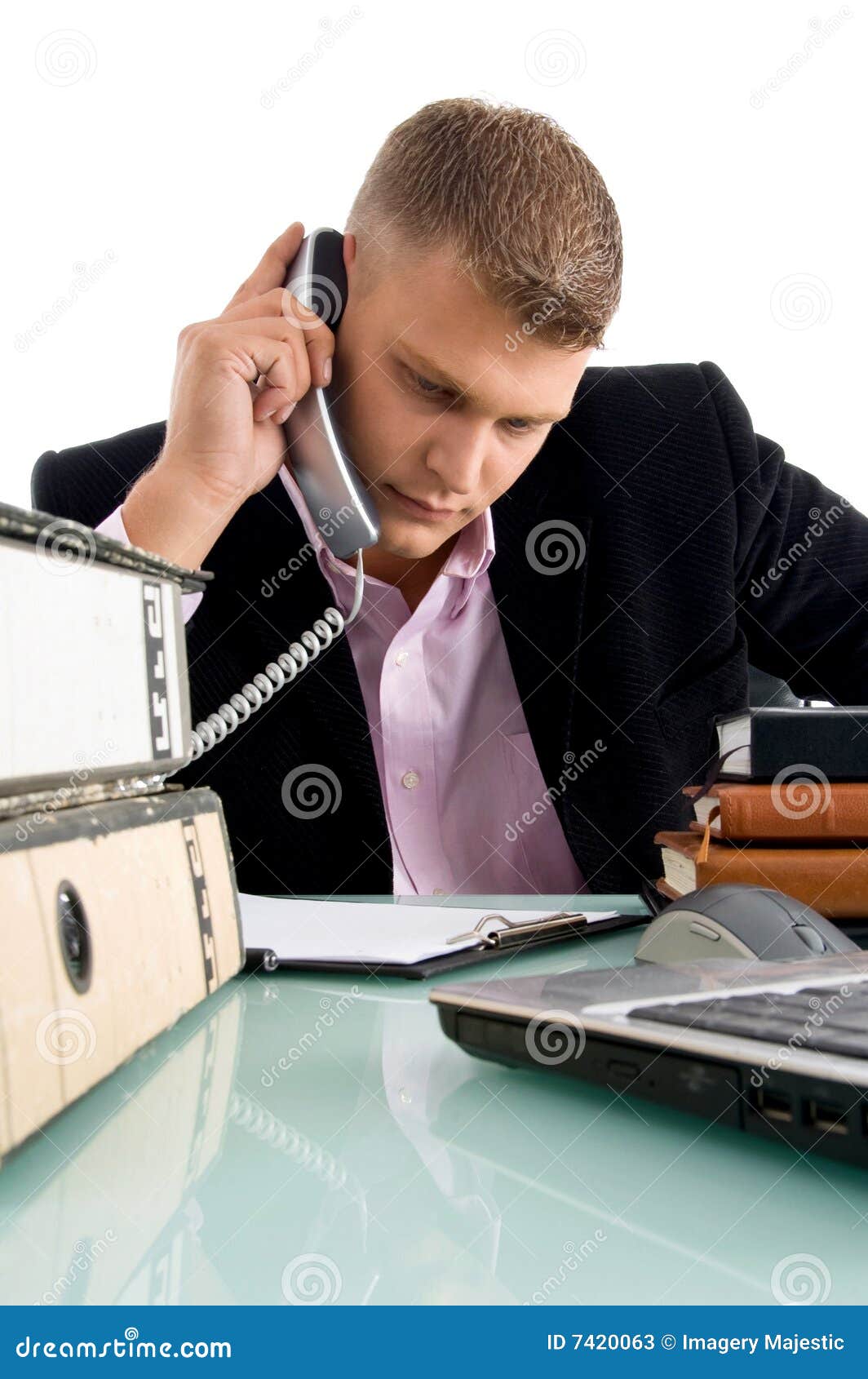 Young professional at work stock image. Image of person - 7420063