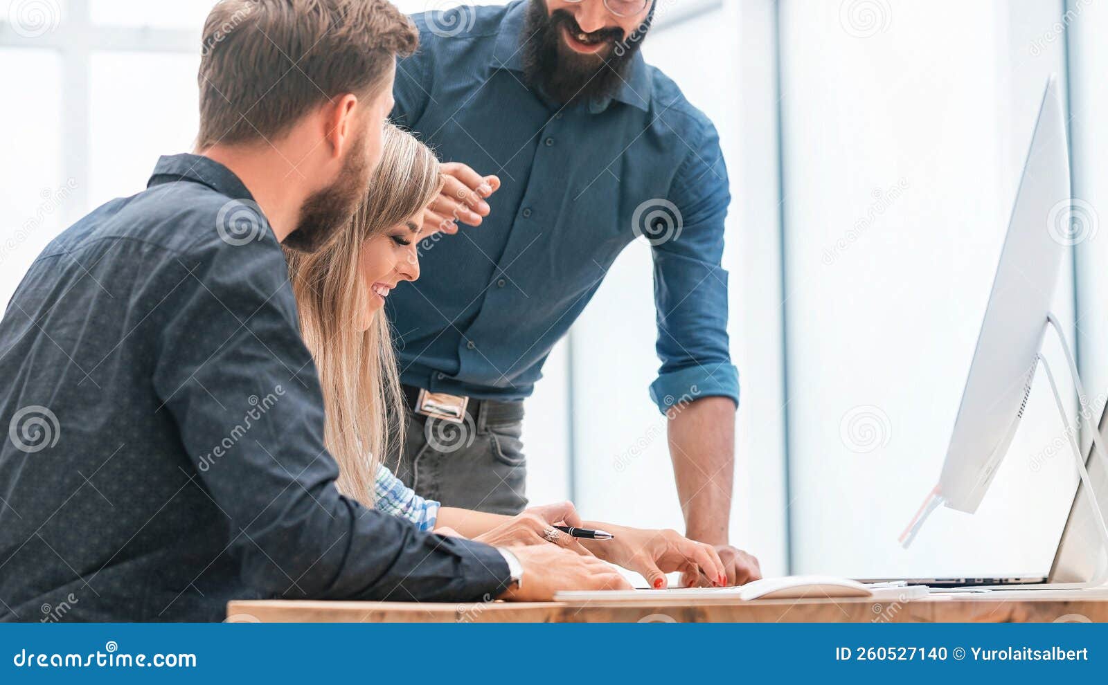 Young Professionals Discuss Ideas for a New Project Stock Photo - Image ...