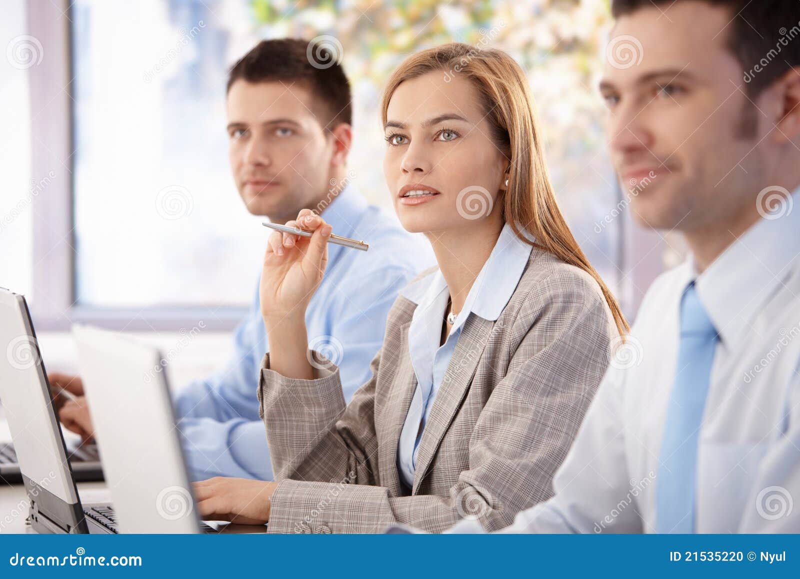 Young Professionals Having Business Training Stock Photo - Image of ...
