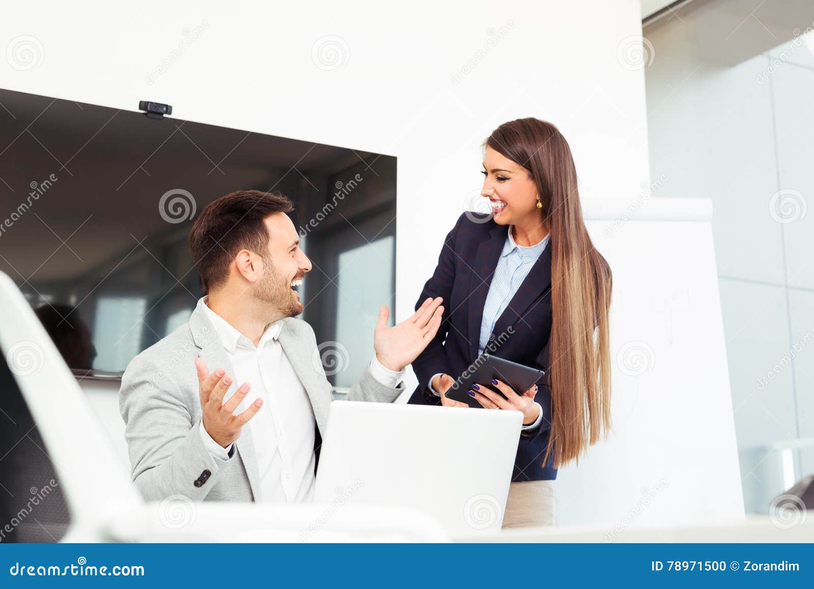 Young Professionals Work in Modern Office Stock Photo - Image of ...